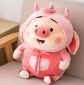 Peluche maiale rosa kawaii • Mio Peluche