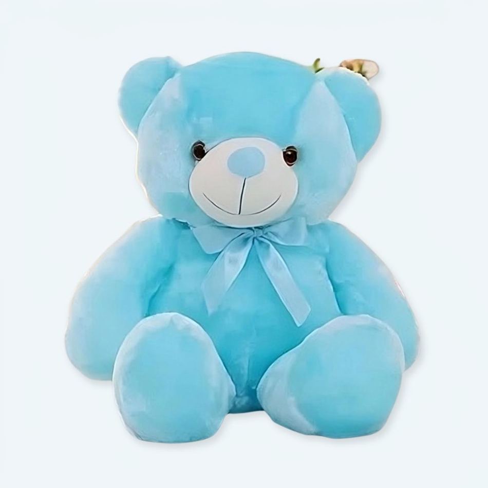 Cuscino orsetto blu LED • Mio Peluche