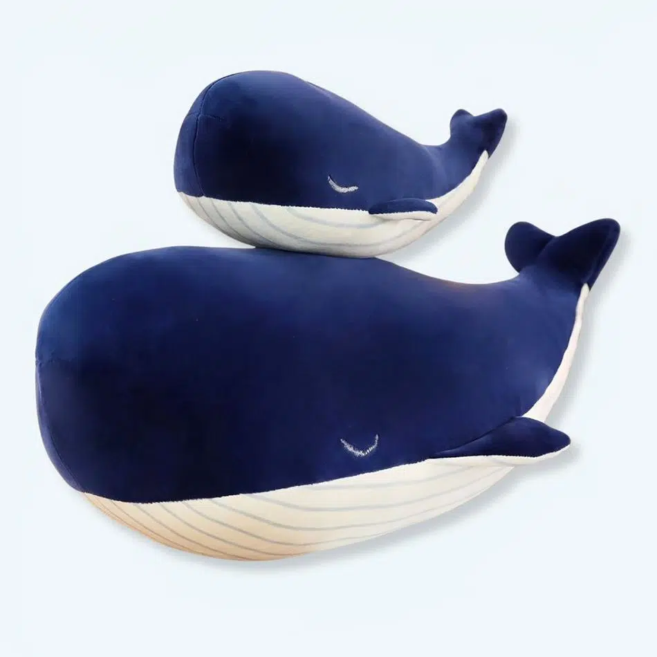 Peluche Balena Blu Marino Gigante • Mio Peluche