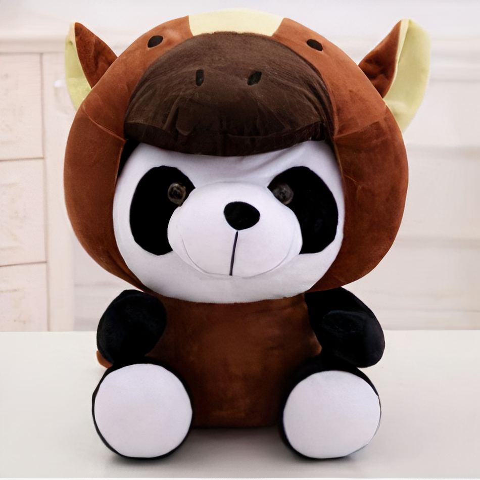 Il peluche Panda vestito da cavallo • Mio Peluche