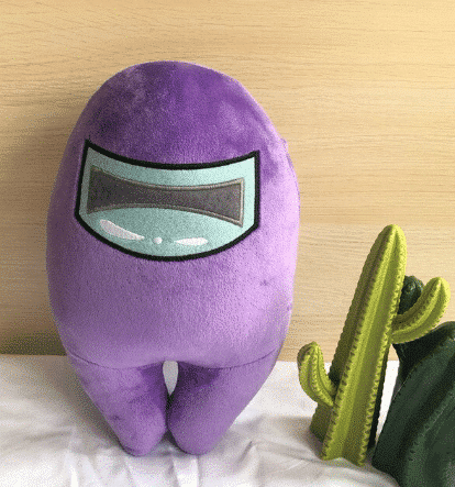 Among Us peluche viola troppo cool • Mio Peluche
